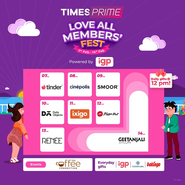 Times Prime Launches Valentine-Themed Members Fest with Premium Brand ...